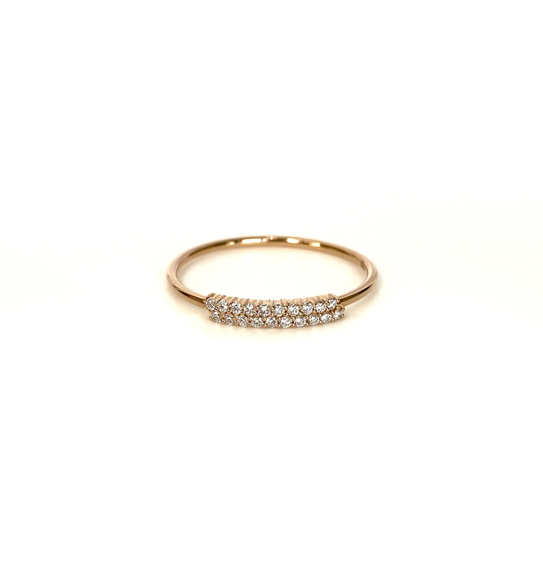 Dainty Two Line Diamond Ring – BELVICI